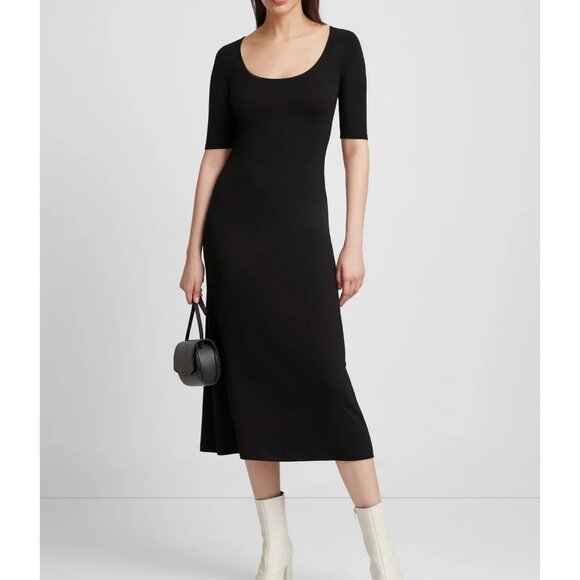 Marcella NYC | Dresses | Marcella New York Black Short Sleeve Scoop ...